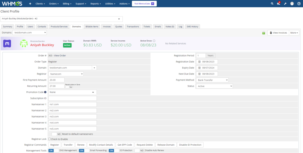 Fuel your WHMCS with MetricsCube insights! - MetricsCube